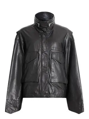 ALLSAINTS Clay Leather Jacket - Black