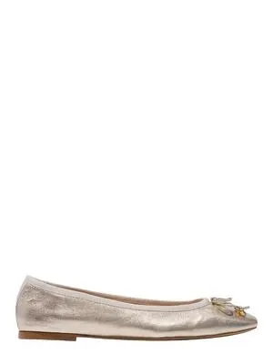 ODISSI Lou Ballerina Flat - Light Gold