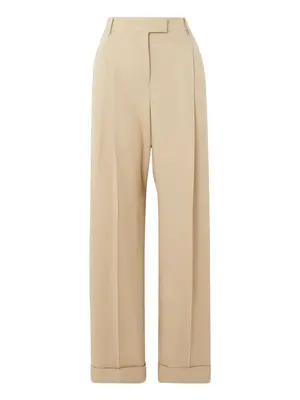 SALVATORE FERRAGAMO Ferragamo Pleated Straight-Leg Trousers