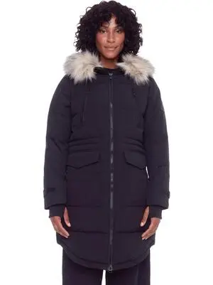 ALPINE NORTH Ukon Vegan Down Drawstring Winter Parka Black