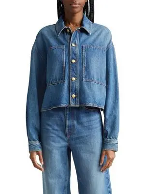 Ulla Johnson Bobbi Denim Jacket - Danube
