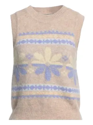 Sandro Knitted Sleeveless Sweater - Beige