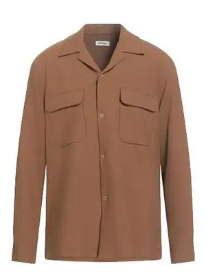 Sandro Shirt Camel Size Polyester, Viscose, Elastane - Beige