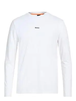 BOSS T-shirt Size Cotton, Elastane - White
