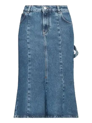 Pinko Flared Denim Skirt - Blue