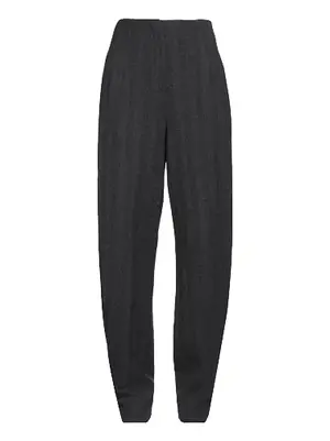 Emporio Armani Tapered Virgin Wool Pants - Grey