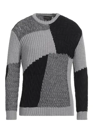 Emporio Armani Sweater In Virgin Wool And Acrylic - Black