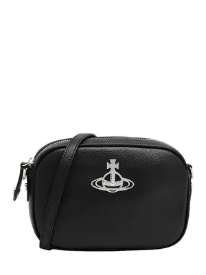 VIVIENNE WESTWOOD Vivienne Westwood Anna Grained Leather Camera Bag Black