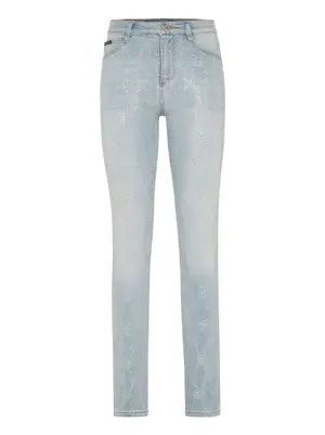 PHILIPP PLEIN Philipp Plein Monogram High-Waisted Jeggings