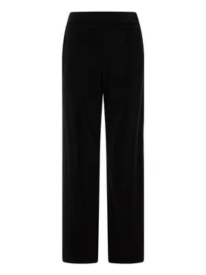 JIL SANDER Elasticated-waist Wide-leg Trousers - Black