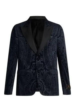 Etro Paisley Blazer - Blue