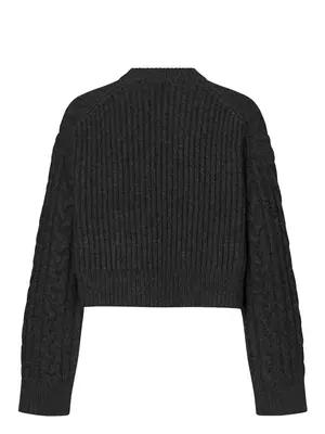 Cecilie Bahnsen Cable-knit Jumper - Grey