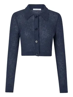 Cecilie Bahnsen Classic Collar Cardigan - Blue