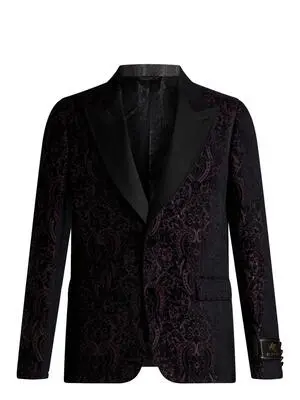 Etro Velvet Jacquard Blazer - Black