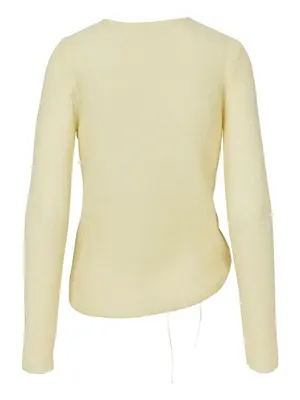 Cecilie Bahnsen Ruched-detailing Jumper - Yellow