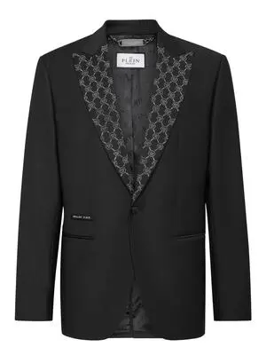 Philipp Plein Monogram-pattern Blazer - Black