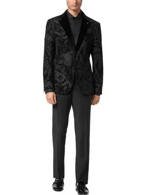 Philipp Plein Graphic-print Blazer - Black