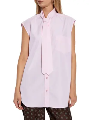 MOSCHINO Moschino Sleeveless Cotton Shirt