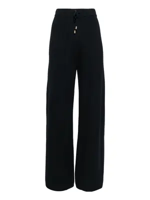 N.peal Honeycomb Knit Trousers - Blue
