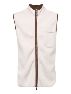 N.peal Cashmere Shaftsbury Gilet - Neutrals
