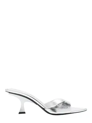 Attico 70mm Metallic Sandals - Silver