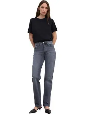 HOUSE OF DAGMAR Straight Fit Organic Cotton Denim - Light Grey
