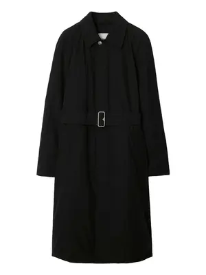 Burberry Long Padded Car Coat - Black