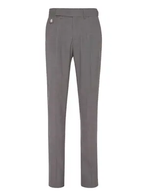 BILLIONAIRE Creased Chino Trousers - Grey