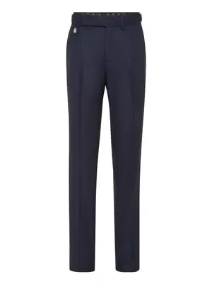 BILLIONAIRE Straight-leg Chino Trousers - Blue