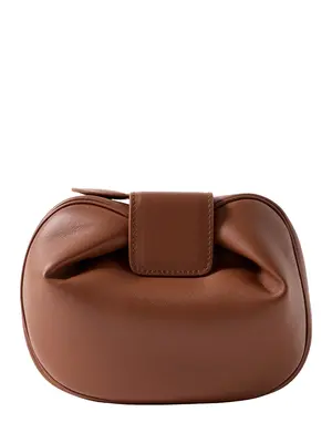 Gabriela Hearst Soft Demi Clutch - Brown