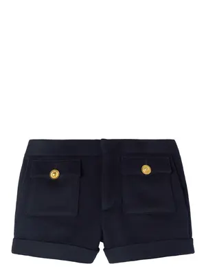 TOM FORD Embellished Felt Shorts - Blue