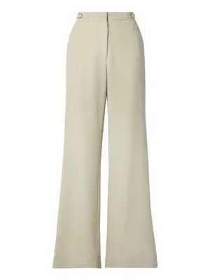 Gabriela Hearst Vesta Wide-leg Cashmere-corduroy Trousers - Ivory