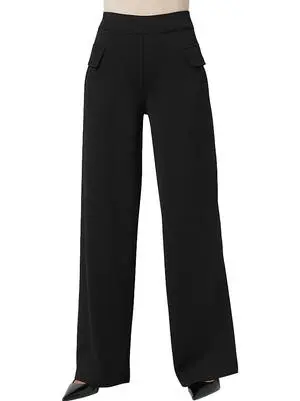 Hue Wide Leg Pants - Black