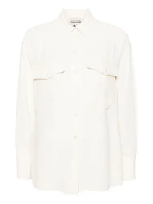 SEMICOUTURE Crepe Shirt - White