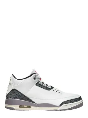 JORDAN Air 3 Cement Grey Sneakers - White