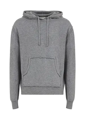 MAISON MARGIELA Maison Margiela Pouch-Pocket Knitted Drawstring Hoodie