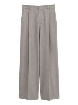Filippa K Pleated Wide-leg Trousers - Grey