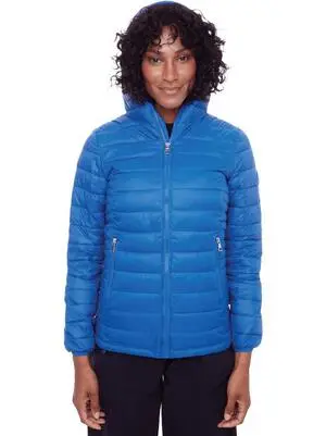 ALPINE NORTH Vegan Down Lightweight Packable Puffer Jacket With Bag - Cobalt