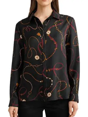 Lilysilk Silk Shirt - Louisville Print