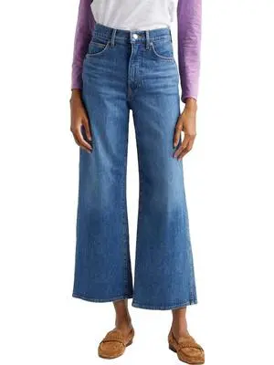 Veronica Beard Taylor High-rise Wide-leg Jeans - Serendipity