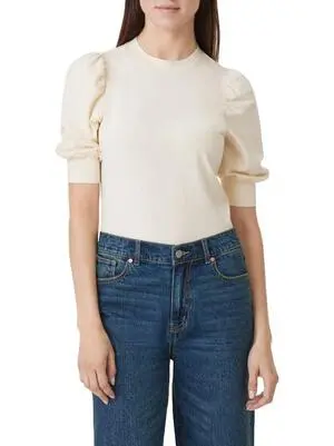Habitual Habitual Gathered Sleeve Knit Top Birch
