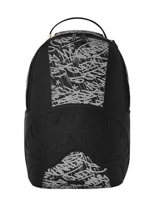 SPRAYGROUND Raceway Graffiti Backpack - Black/grey