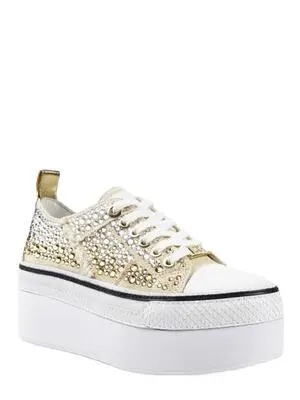ZIGI Koralay-2 Embellished Platform Sneakers - Gold/multi