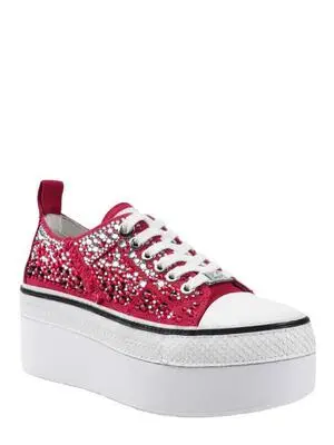 ZIGI Koralay-2 Embellished Platform Sneakers - Red/ Multi