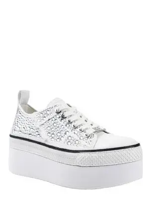 ZIGI ZIGI Koralay-2 Embellished Platform Sneakers White/multi