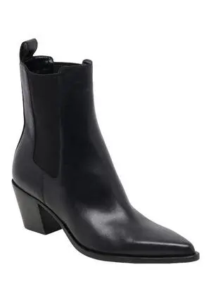 Dolce Vita Shadie Waterproof Chelsea Boots - Black Leather