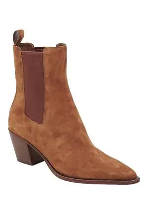 Dolce Vita Shadie Waterproof Chelsea Boots - Brown Suede