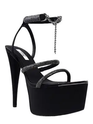 ZIGI Blanche Crystal-embellished Platform Sandal - Black