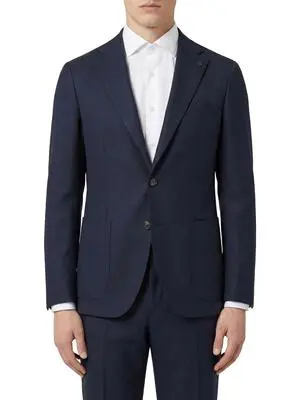 Tagliatore Single-breasted Notch Lapel Blazer - Blue