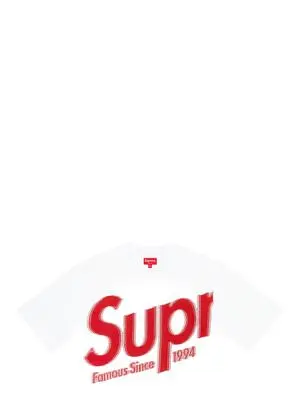 Supreme Intarsia Spellout Short-sleeve Top 'white' White